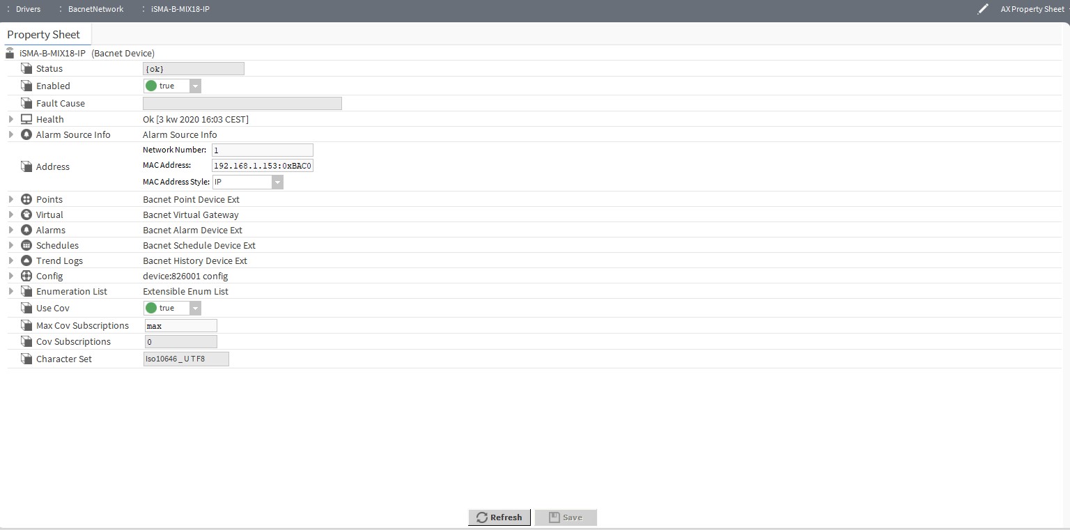 Niagara - BACnet - Change Of Value - Configuration