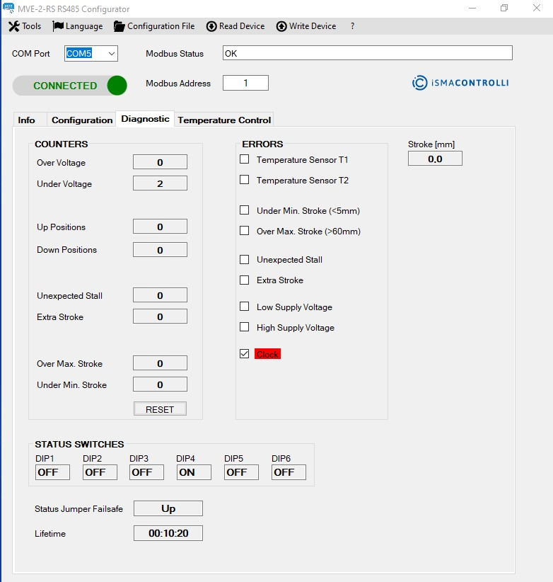 Modbus Configurator User Interface