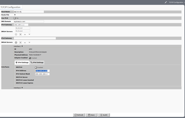 TCP/IP Configuration